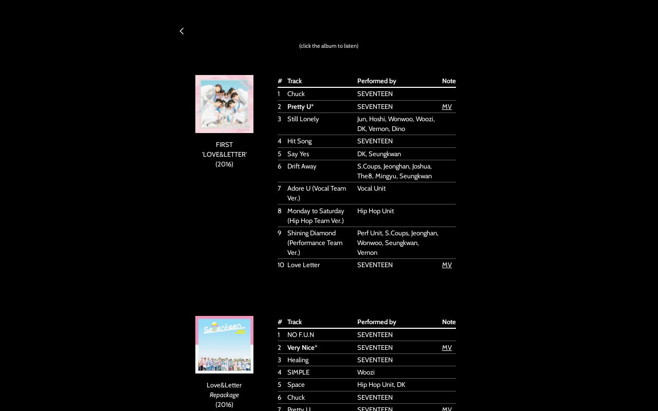 SEVENTEEN Music Navigator